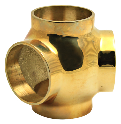 Brassfinders 860-20 - 45° Side Outlet Angle Tee Fitting for 2" Diameter ...