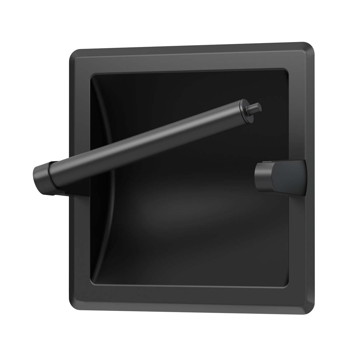 Gatco 752 - Recessed Pivoting Tissue Holder (Matte Black) | Hardware Hut