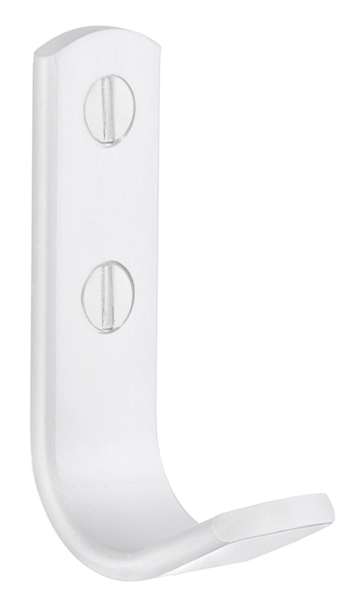 Smedbo BX1043 - 2-1/2" (64mm) Single Hook (White) | Hardware Hut