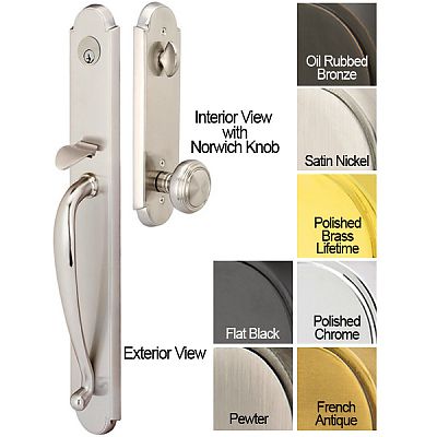 Emtek Products, Inc. 4314-US19-E-2.75 - Emtek Solid Brass Wilmington ...