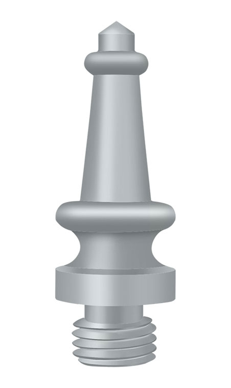 Deltana DSST26D - Solid Brass Finials, Steeple Tip - PAIR (Satin Chrome ...
