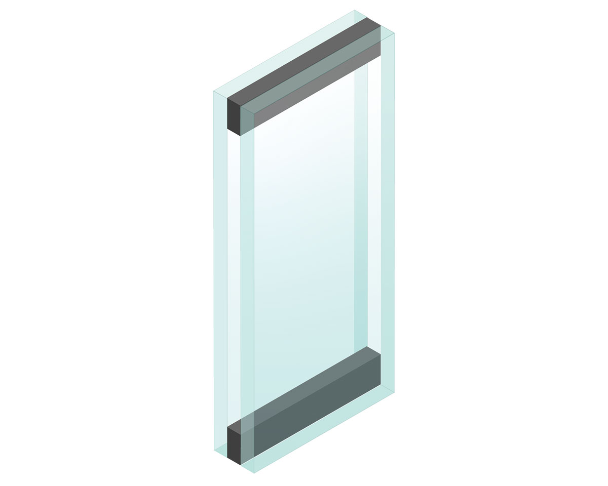 Air Louvers Inc INSU-01T - Air Louver Insulated Glass Unit, 1/4" Thick ...