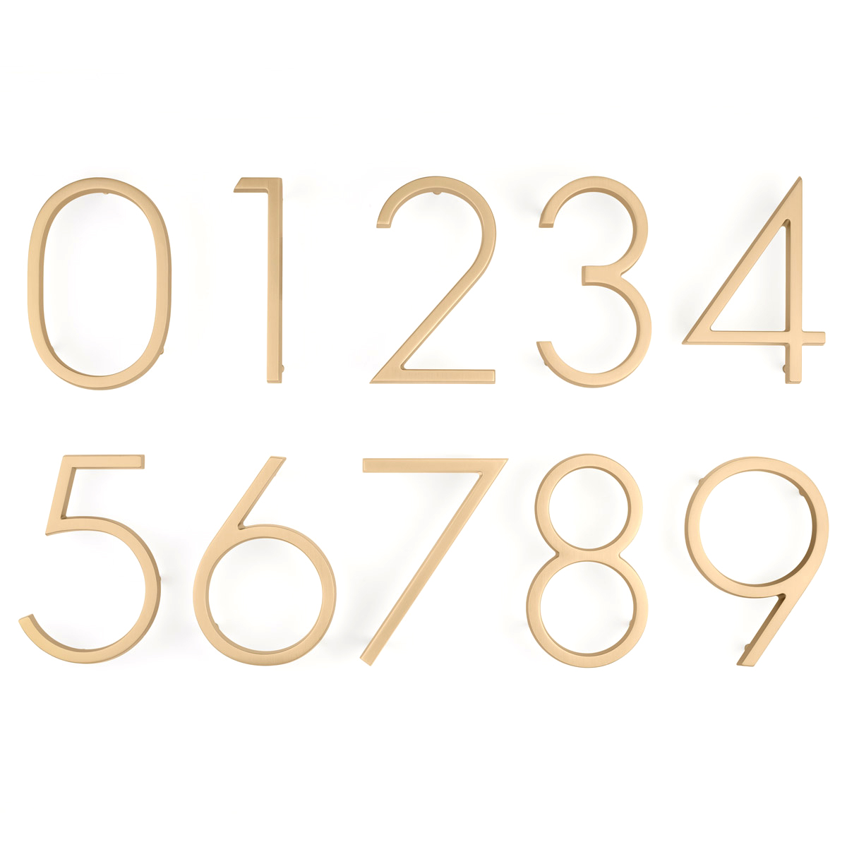 Emtek Products, Inc. 28-MODERN-NUMBERS-US4 - Emtek 7" (178mm) Modern ...