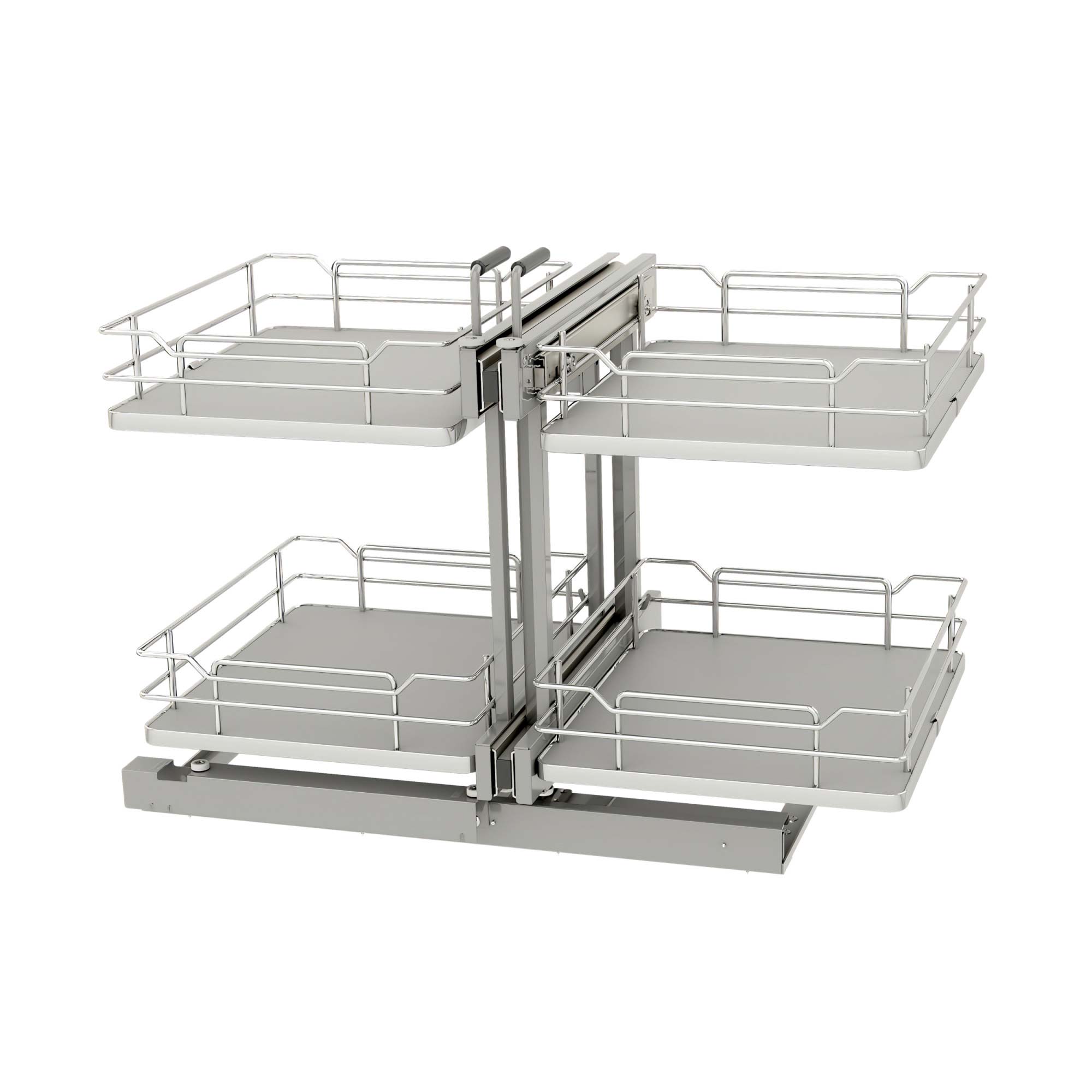 Rev-A-Shelf 53PSPE-18SC - Steel Two-Tier Pullout Solid Bottom Organizer ...