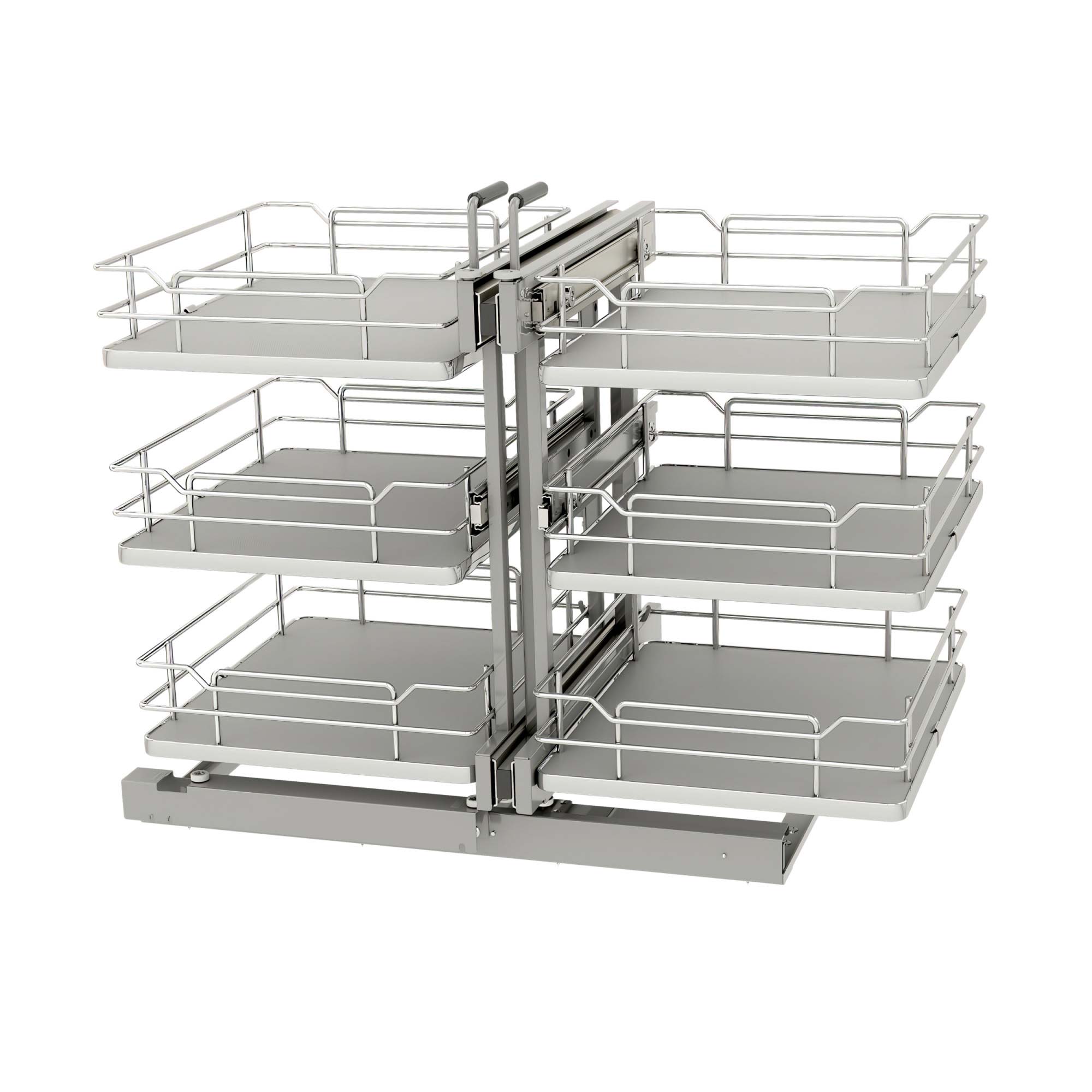 Rev-A-Shelf 53PSPE3-18SC - Steel 3-Tier Pullout Solid Bottom Organizer ...