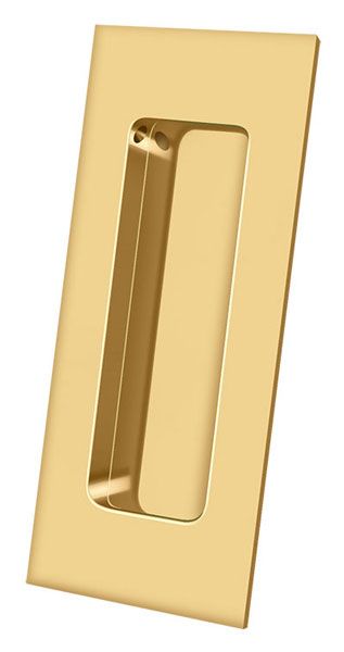 Deltana FP40CR003 - Solid Brass 4" (102mm) Rectangular Flush Pull ...
