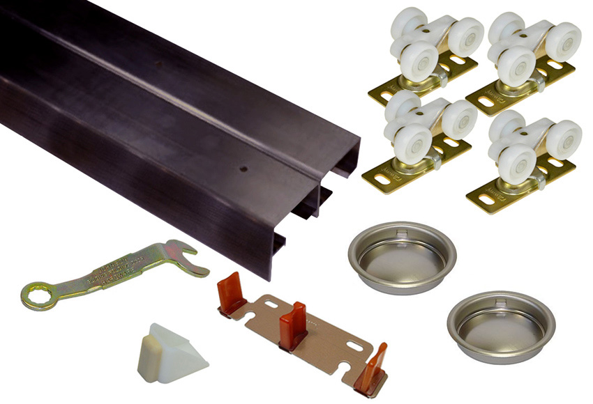 Johnson Hardware 138F602BRZN - Johnson 138F 60" (1524mm) By-Pass Track ...